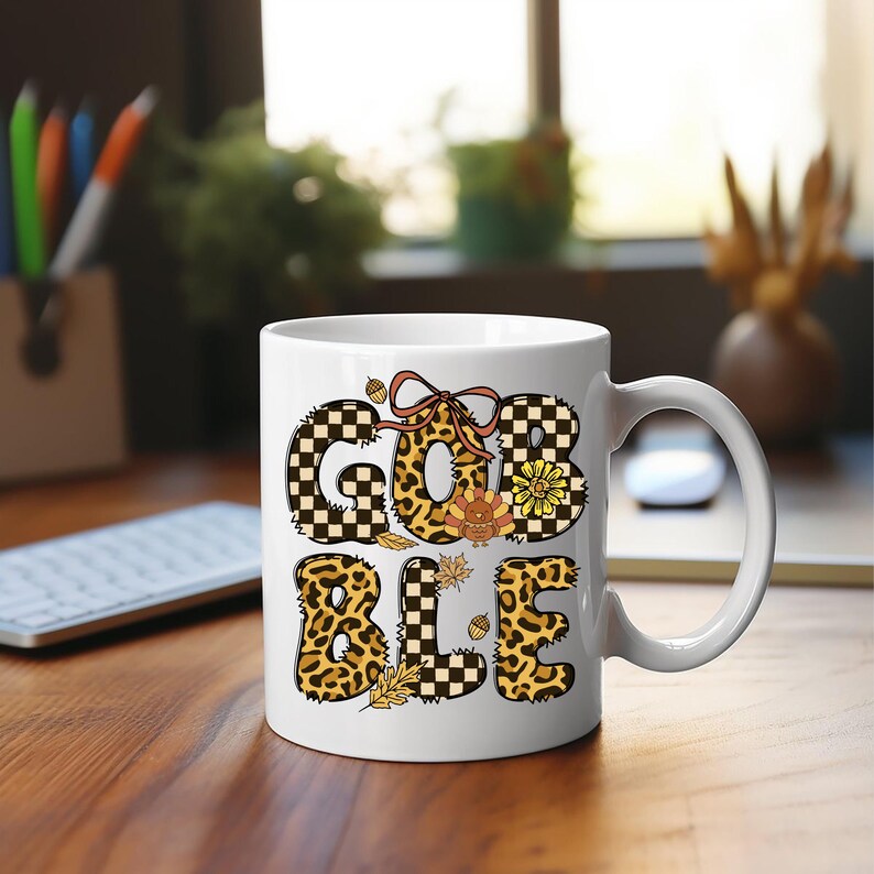 Gobble Thanksgiving PNG, Cute Turkey Coquette PNG, Preppy Fall ...