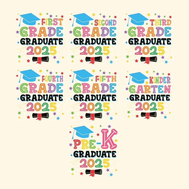 Preschool Graduation 2025 SVG PNG Bundle, Funny Pre-k Graduate Shirt ...