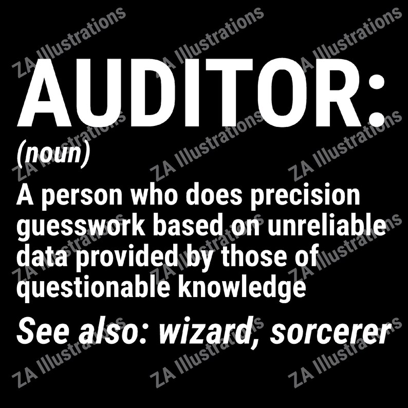 Auditor Definition Funny Auditing PNG, Accountant T-shirt Design - Etsy