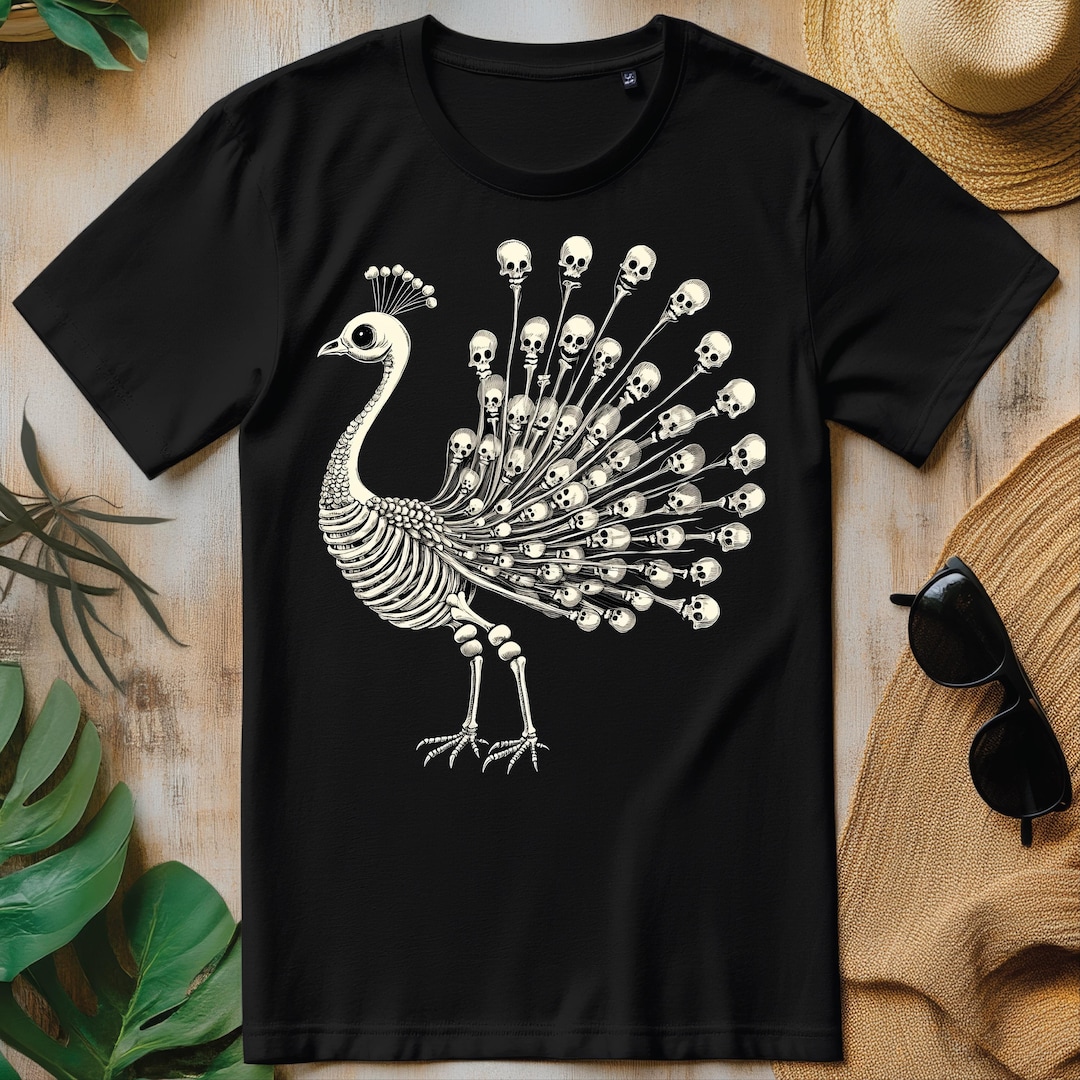 Peacock Skeleton Halloween Costume PNG, Funny Animal Bird T-shirt ...