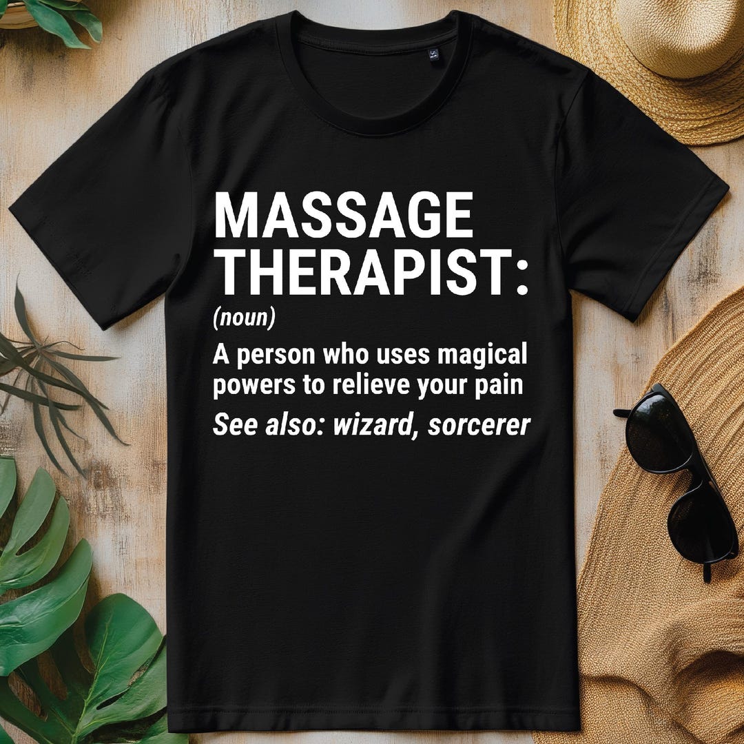Funny Massage Therapist Definition PNG, Cute Massage Therapy T-shirt ...