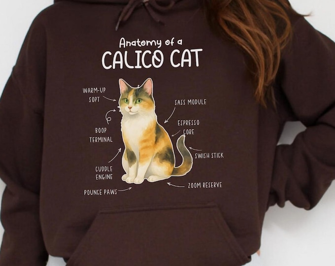 Calico Cat Ear Hoodie: Kawaii Neko Pullover Sweater - Etsy Canada