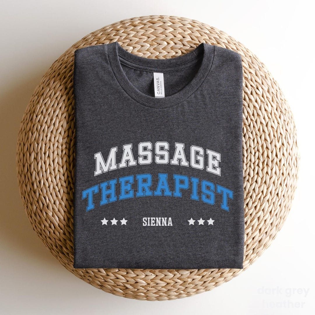 Personalized Massage Therapist T-shirt, Custom Name Massage Shirt ...
