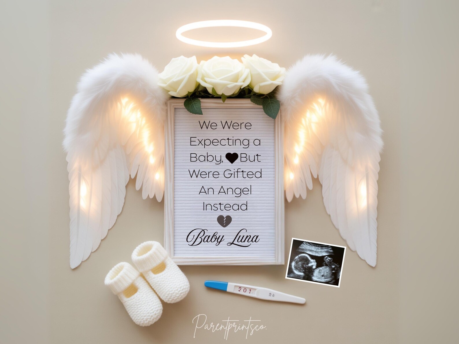 Pregnancy Loss Announcement Digital – Miscarriage Announcement Template ...