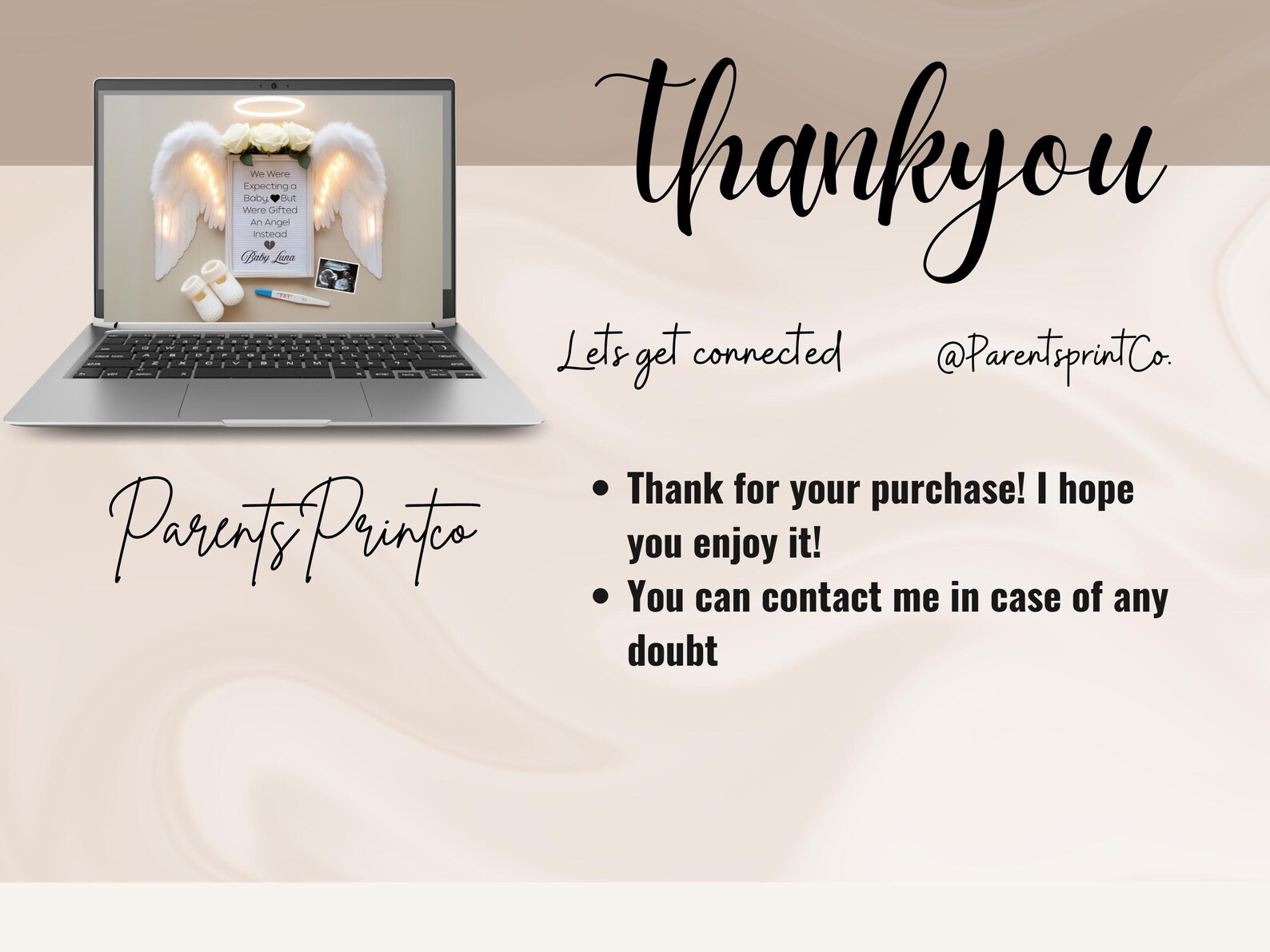 Pregnancy Loss Announcement Digital – Miscarriage Announcement Template ...