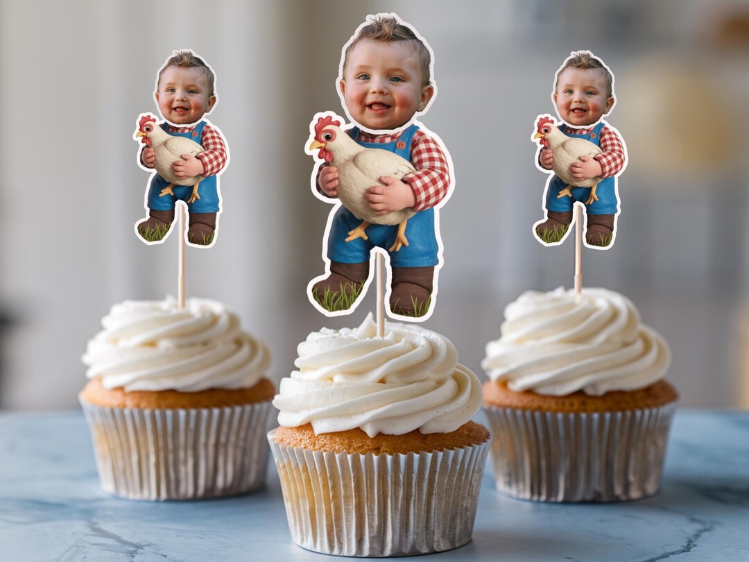 Personalization Cupcake Topper Birthday Party Custom Party Decor ...