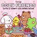 Coco Wyo Cozy Friends Cute Coloring Book 40 Pages Digital Download - Etsy