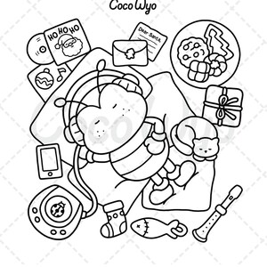 Coco Wyo Comfy Days Digital Cute Coloring Book 40 Pages Instant ...