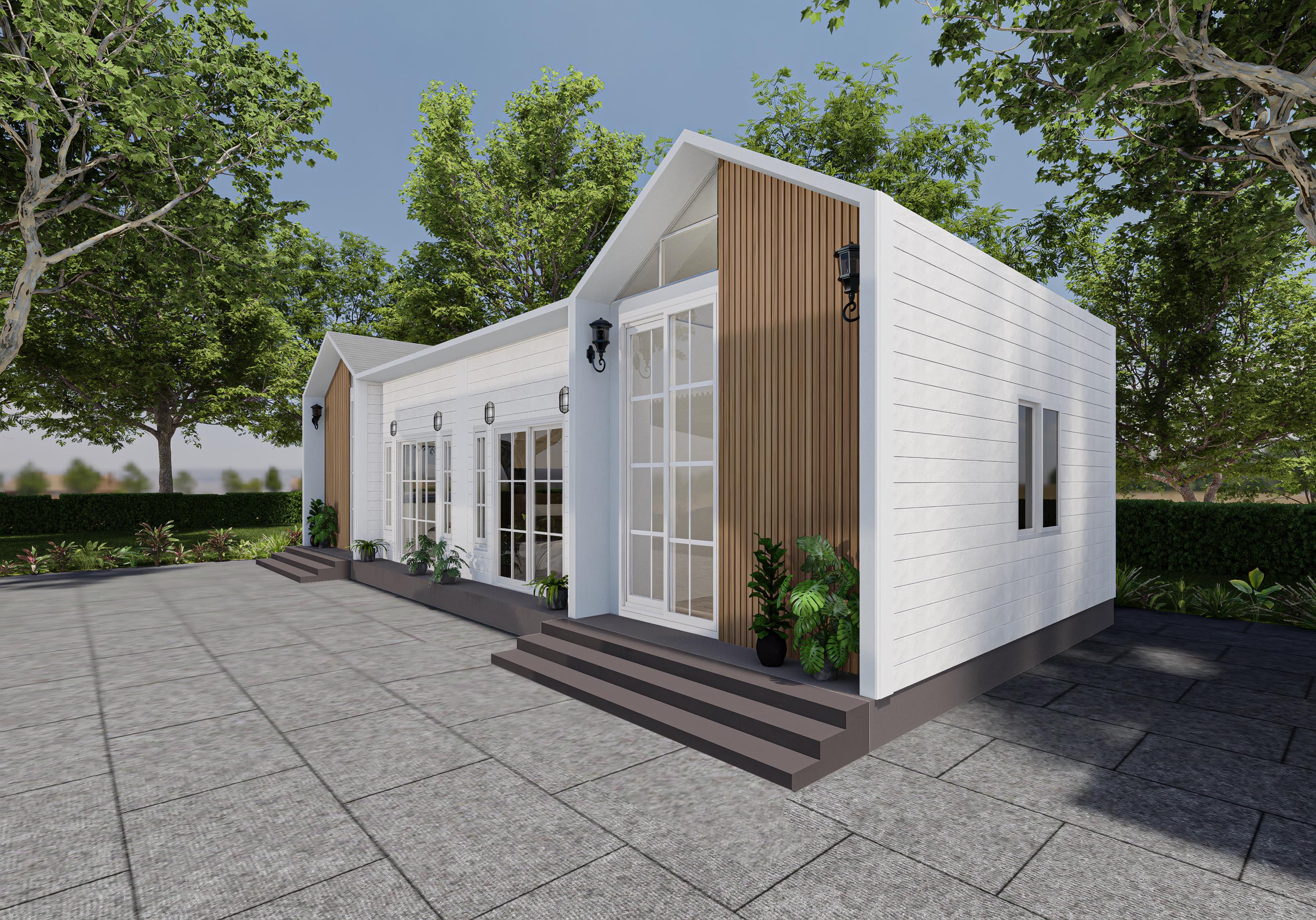 Modern Minimalist Nordic House Plan 60 Sqm | Small Prefab Home Design ...
