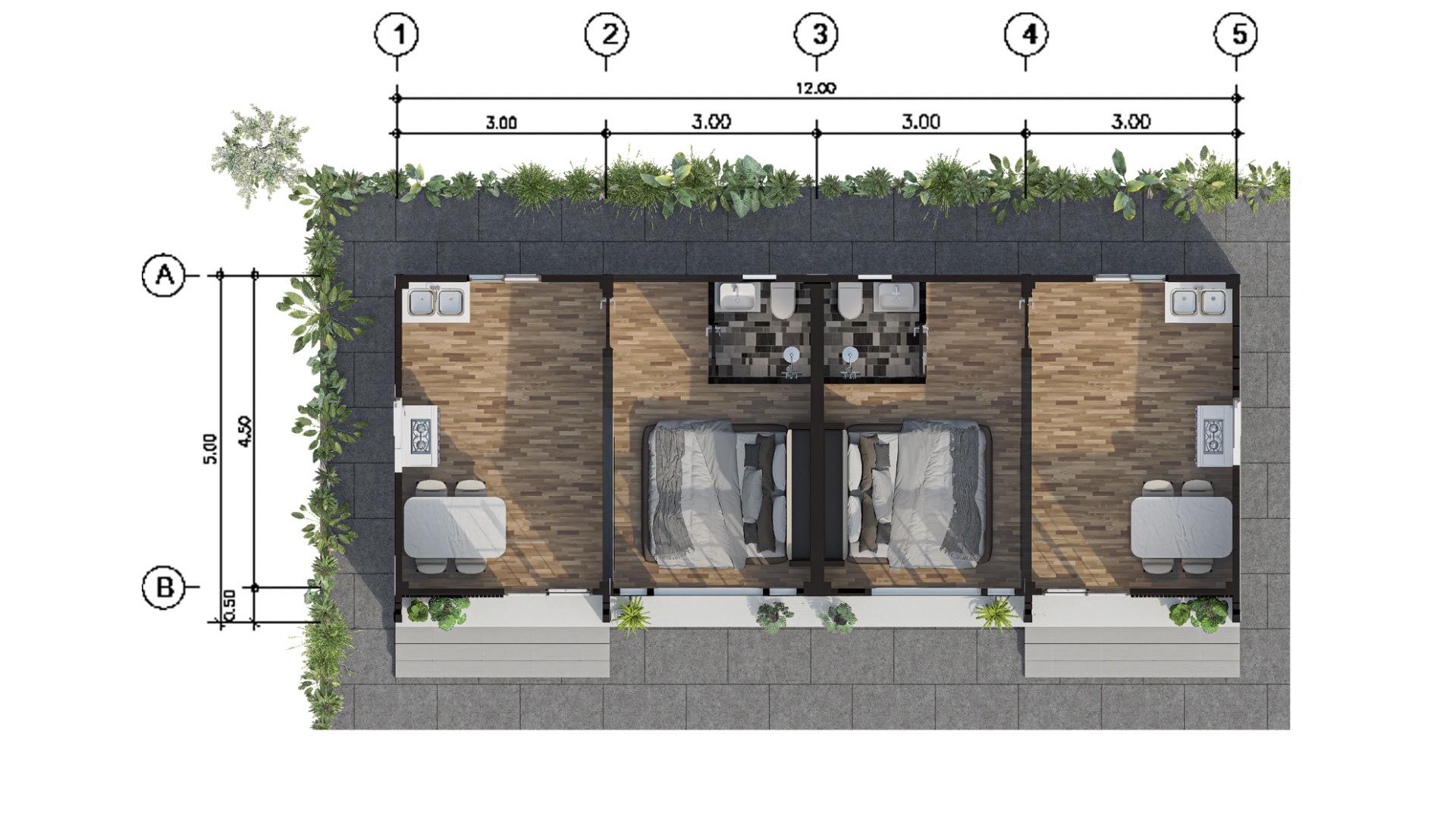 Modern Minimalist Nordic House Plan 60 Sqm | Small Prefab Home Design ...