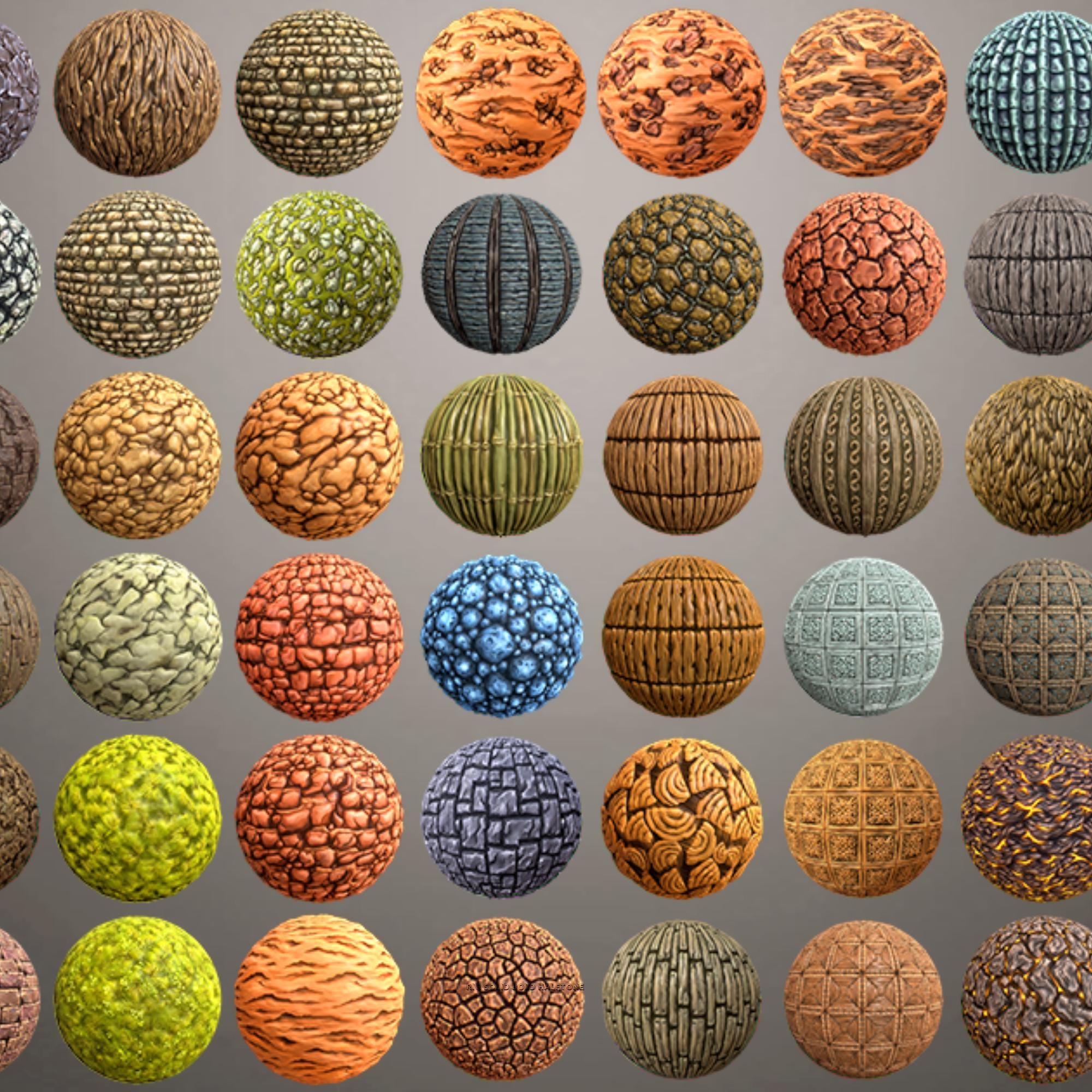 200+ Stylized Textures Bundle – RPG Environment | High-quality 3D Game ...