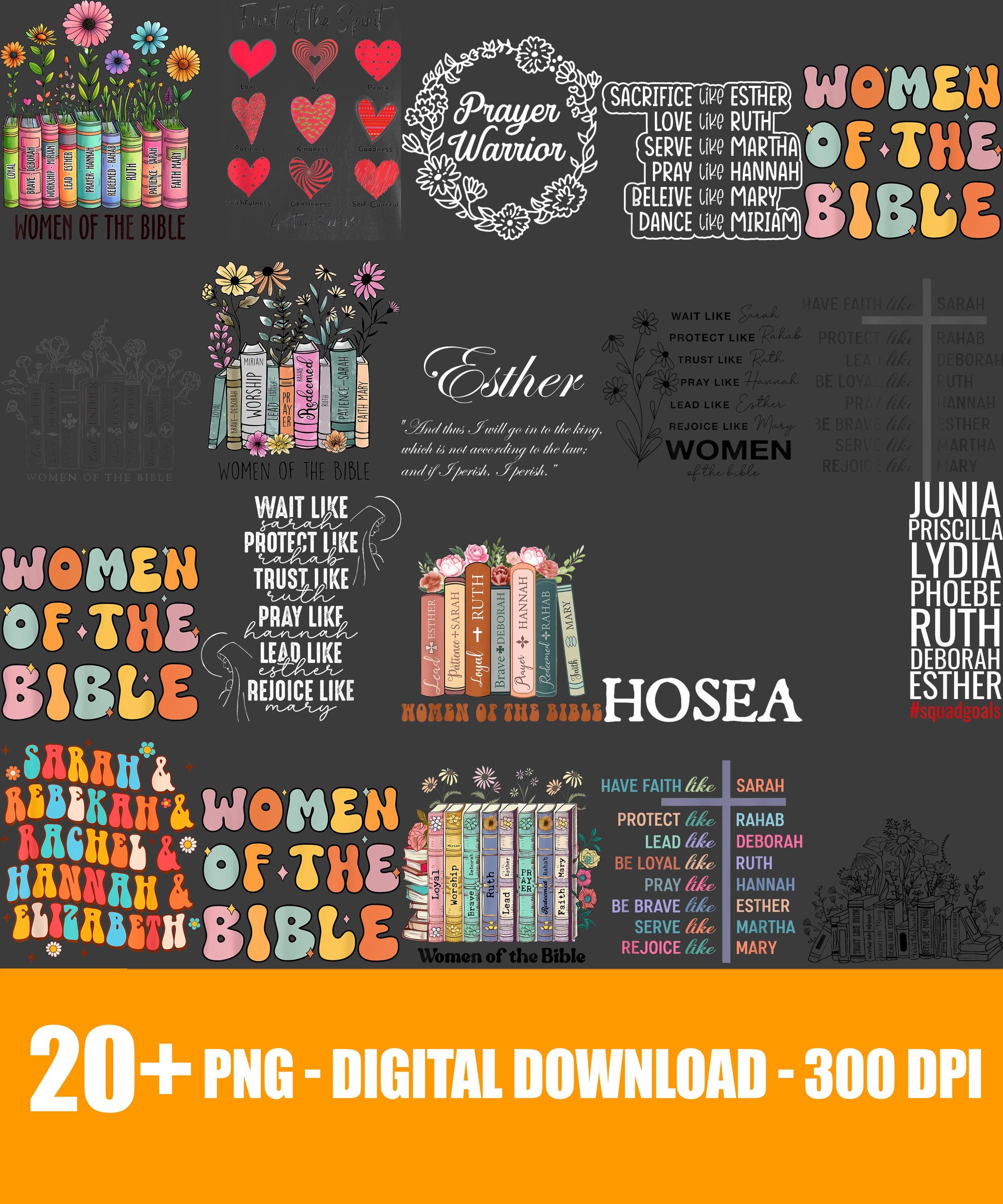 Women of the Bible Featuring Esther, Sarah, Ruth, Deborah, Rahab, and Mary - Inspirational ...