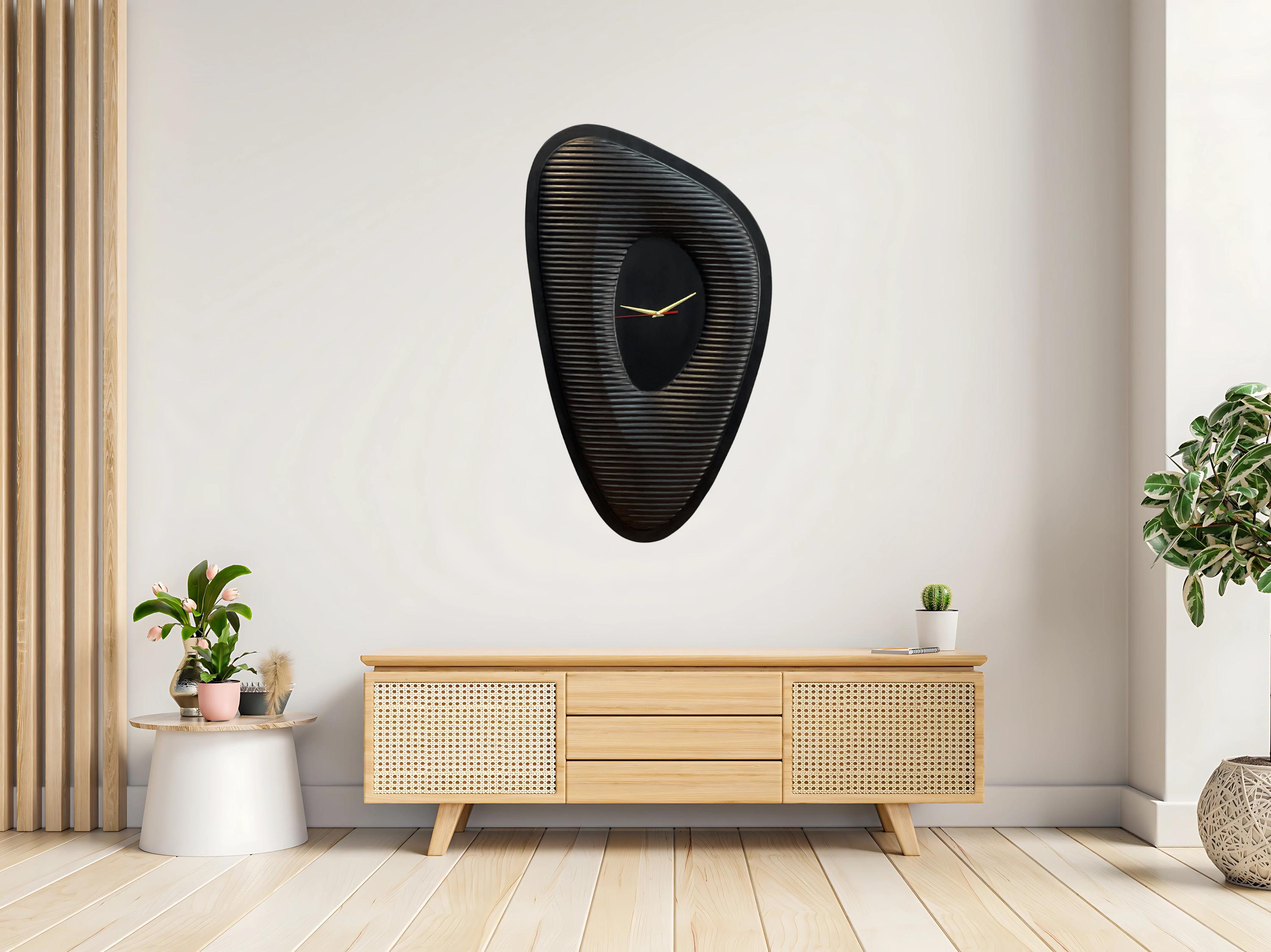 3D Parametric Wooden Wall Clock: Large Modern Art Decor - Etsy