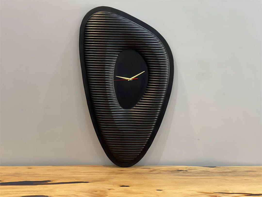 3D Parametric Wooden Wall Clock: Large Modern Art Decor - Etsy