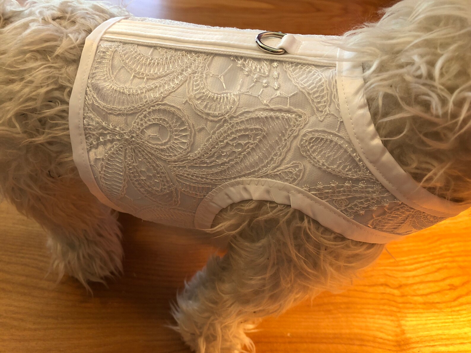 White Lace Wedding Harness Luxe White Lace Small Dog Wedding | Etsy