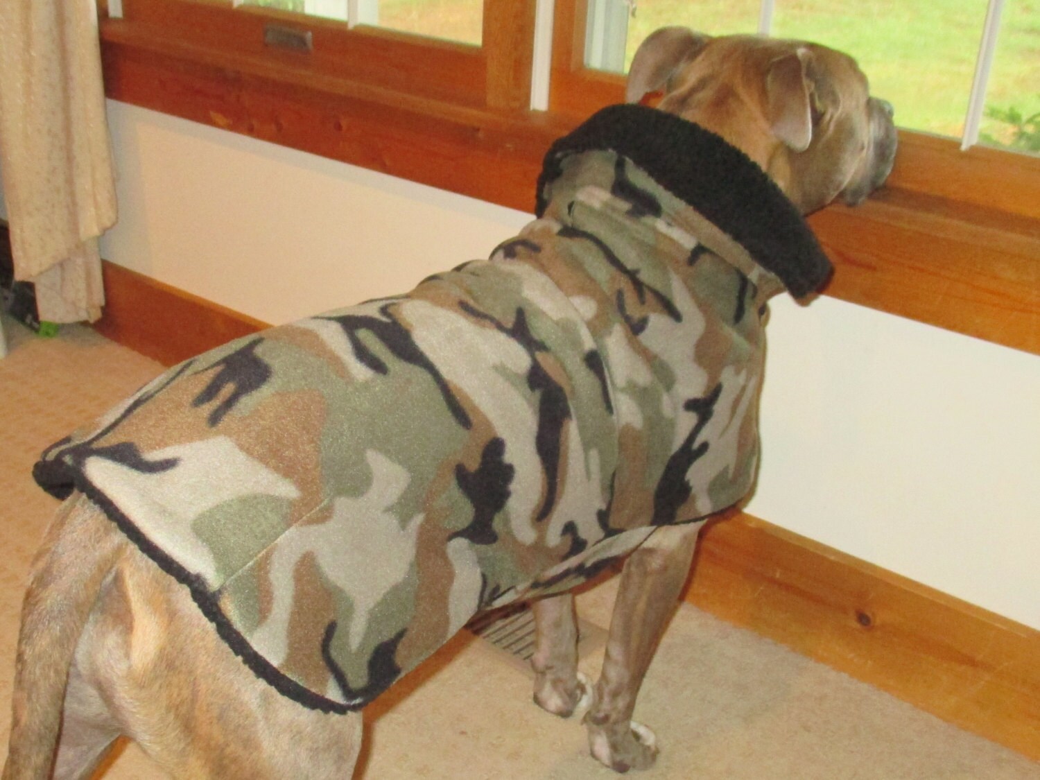 Camo Fleece Sherpa Lined Dog Jacket Dog Jackets Dog Coat | Etsy