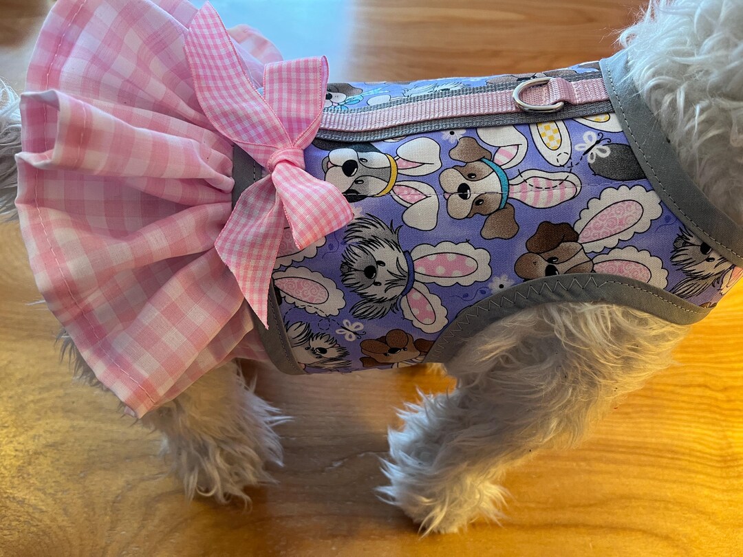 Lavender Easter Pups Small Dog Ruffle Harness, Made in USA, Easter - Etsy