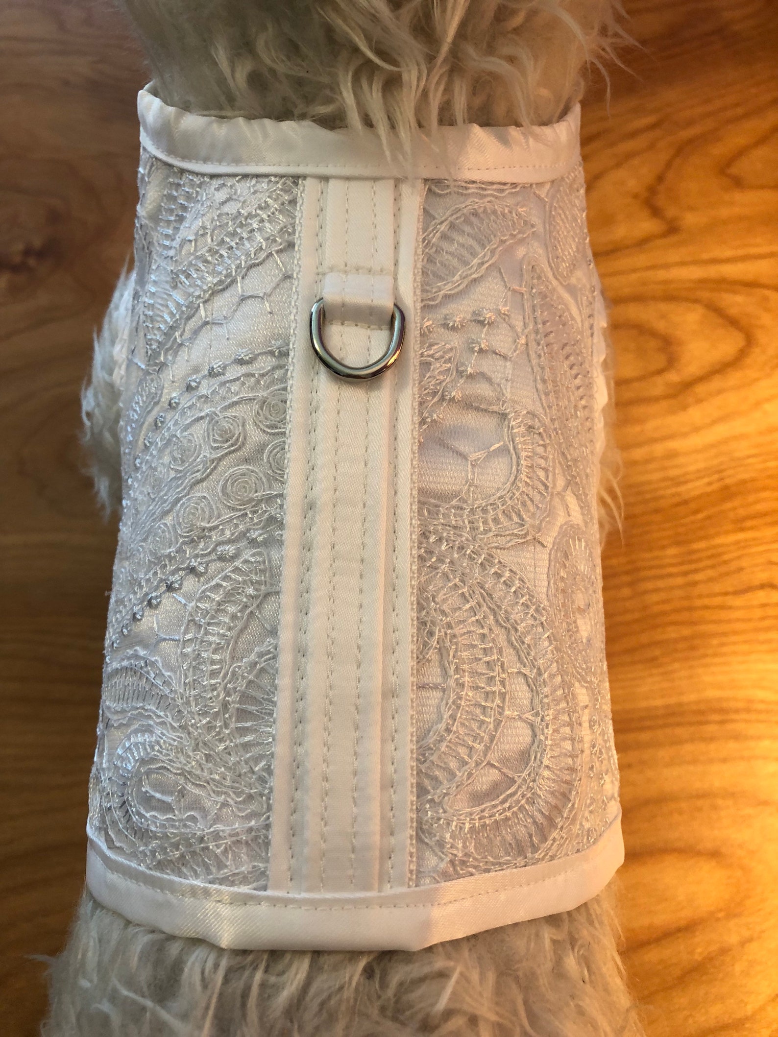 White Lace Wedding Harness Luxe White Lace Small Dog Wedding | Etsy