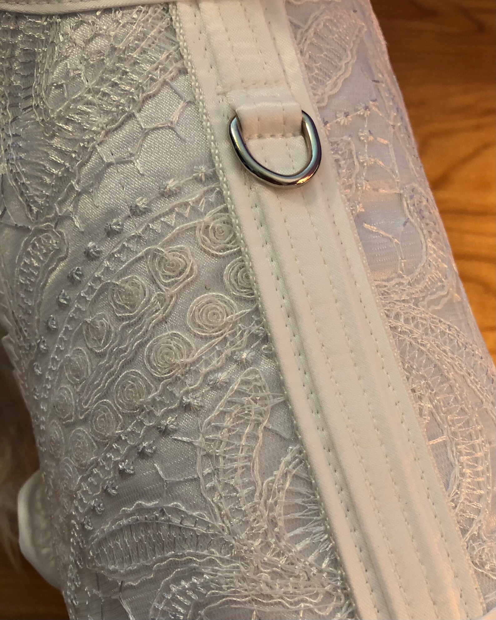 White Lace Wedding Harness Luxe White Lace Small Dog Wedding | Etsy