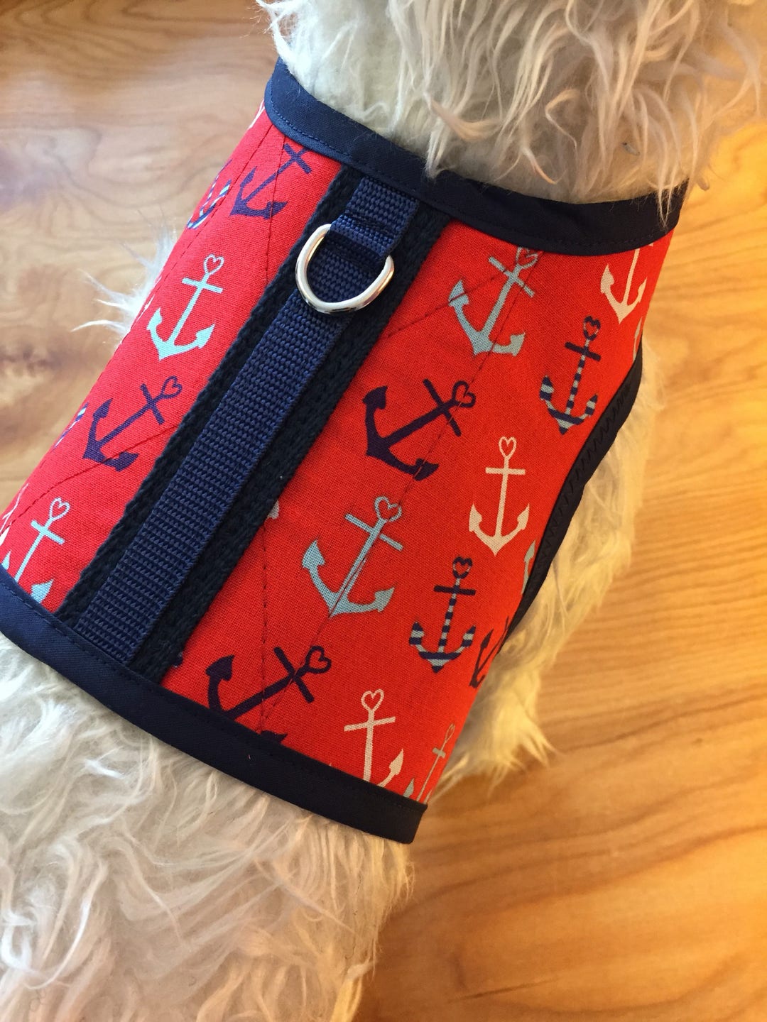 Ship Ahoy! Small Dog Harness, Nautical, Made in USA, Dog Harness, Dog ...