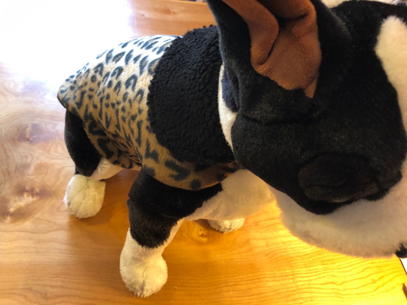 Leopard Pattern Fleece Dog Coat Dog Jacket Fleece Lined Dog | Etsy