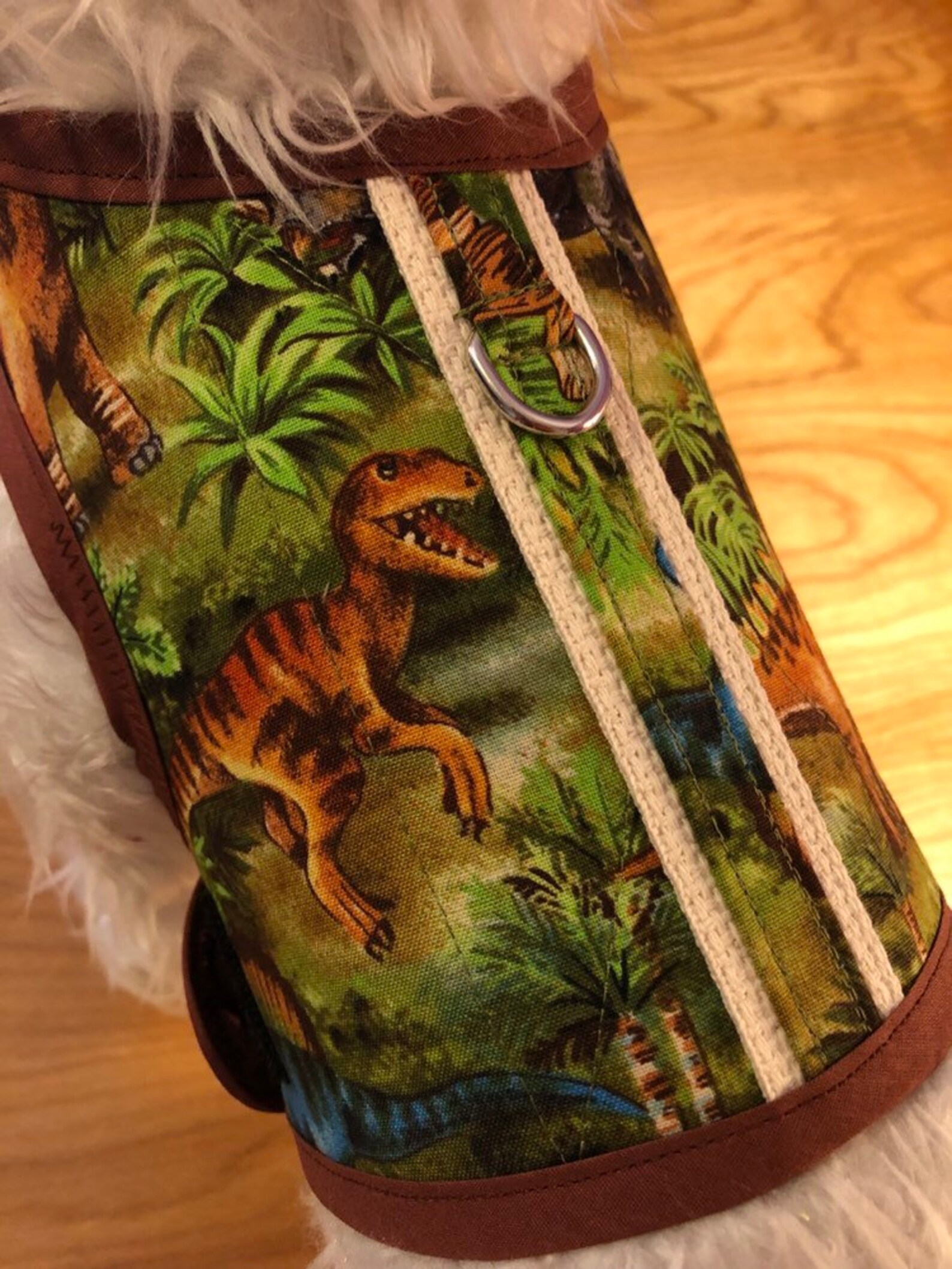 Dinosaur Small Dog Harness Made in USA, Dog Harnesses, Pet Clothing - Etsy