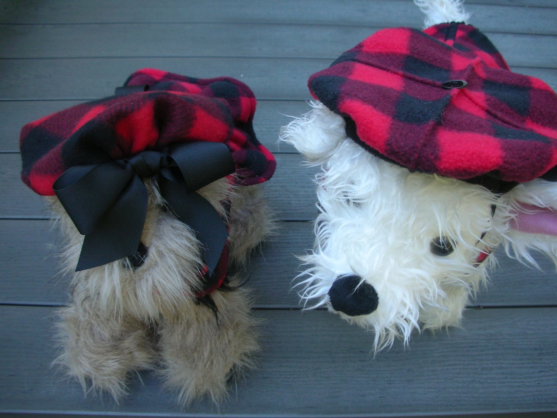 Buffalo Check Beret Girl or Boy Version Dog Beret Hats for - Etsy