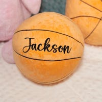 Personalized Basketball Pillow, Soft Minky Plush Throw Pillow, Kids ...