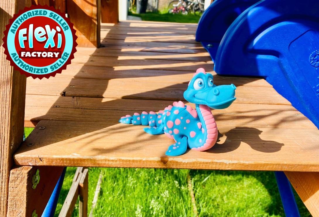 Articulated 3D Printed Loch Ness Monster Nessie| 3D Printed Fidget Toy ...