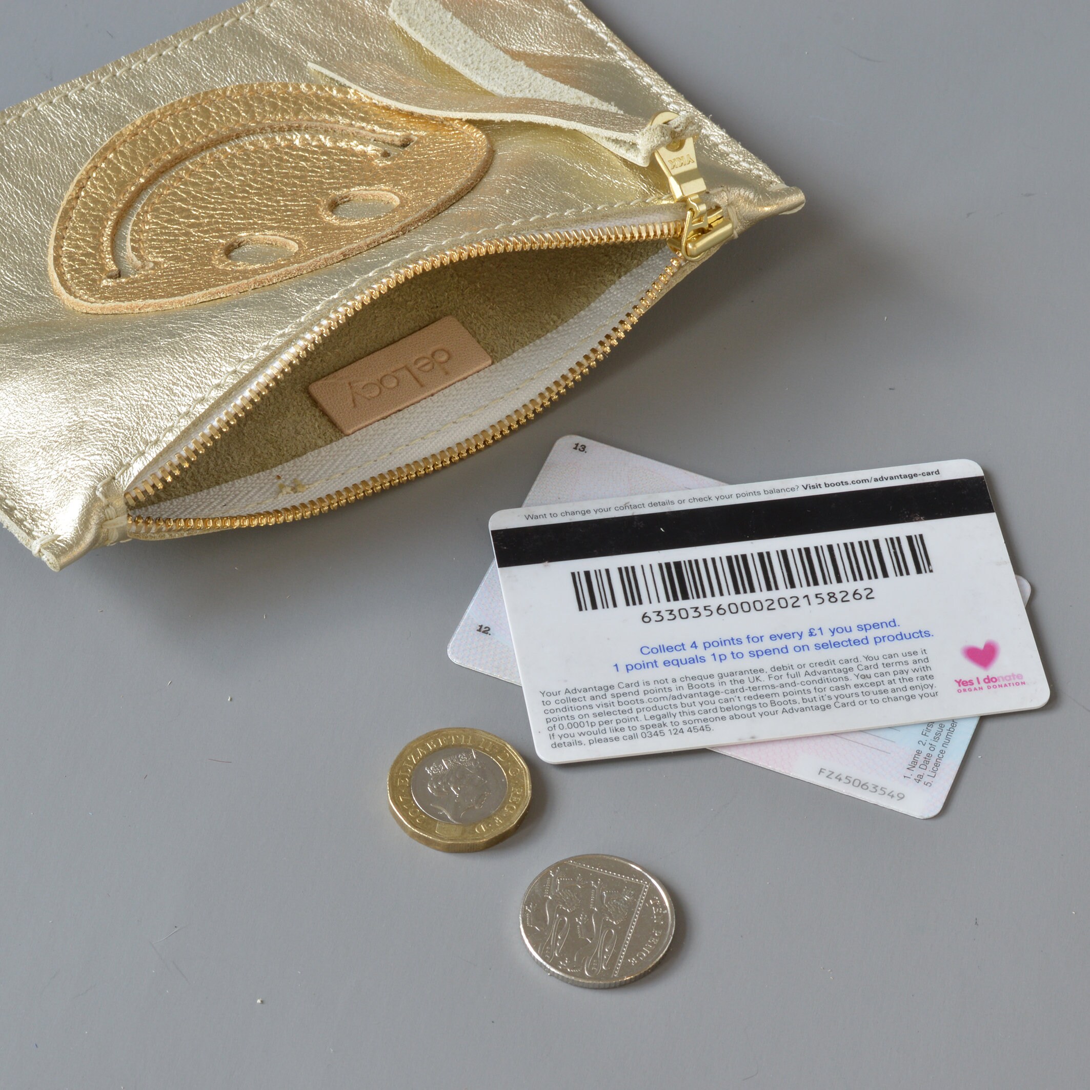 Smiley Face Leather Zip Coin Purse Card Wallet | Etsy