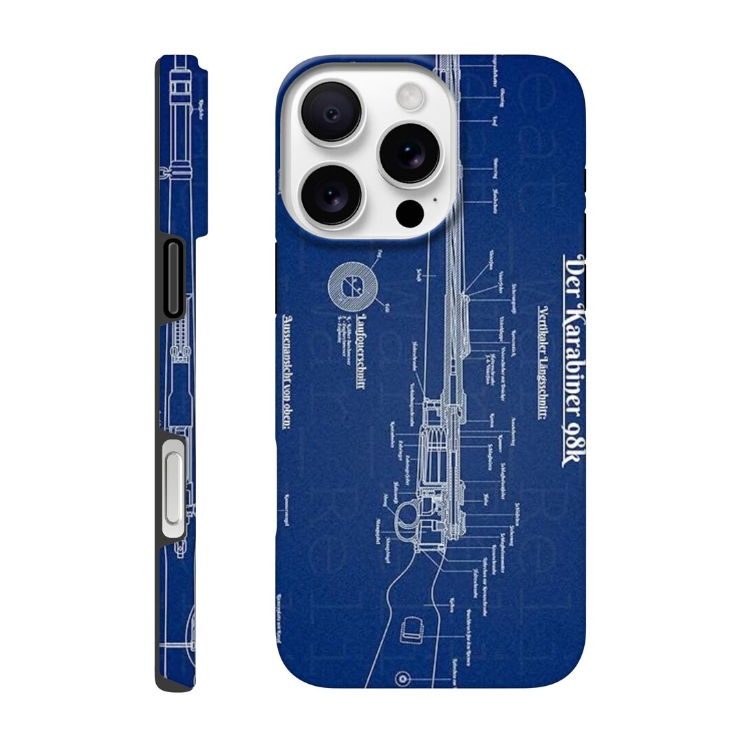 Mauser Kar98 Blueprint Phone Case - Durable Tough Case, Ultimate ...