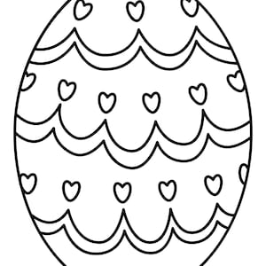 Printable Easter Egg Coloring Pages | 9 Unique Designs | Fun and ...