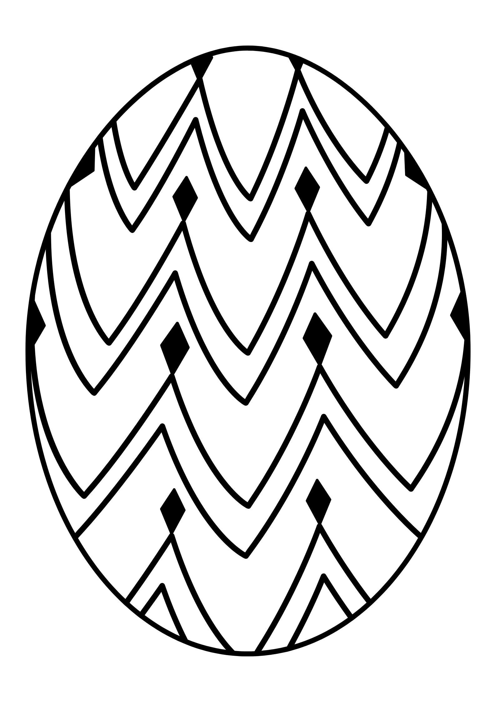 Printable Easter Egg Coloring Pages | 9 Unique Designs | Fun and ...