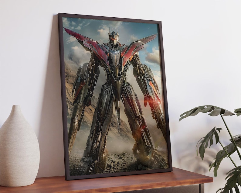 Transformers Wall Art Set of 4. Optimus Prime & Bumblebee Watercolor ...