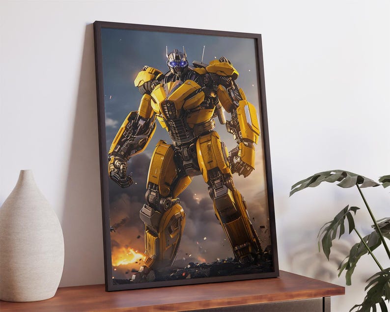 Transformers Wall Art Set of 4. Optimus Prime & Bumblebee Watercolor ...