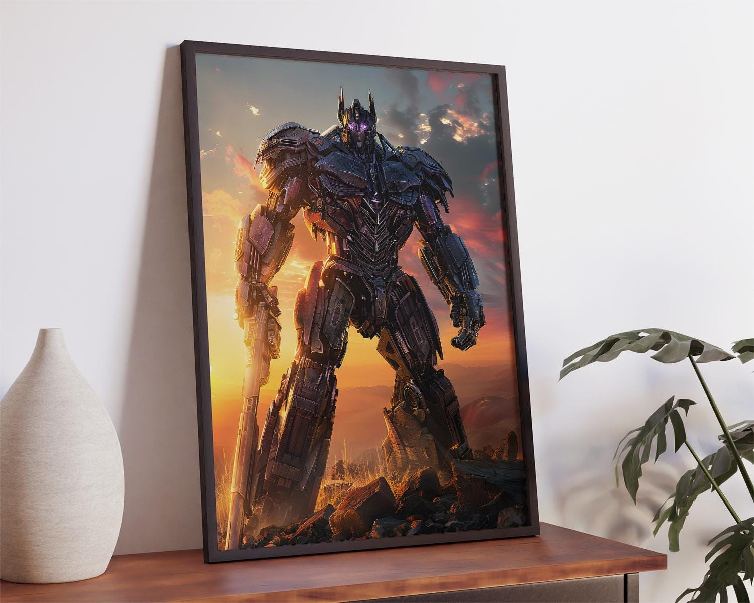 Transformers Wall Art Set of 4. Optimus Prime & Bumblebee Watercolor ...
