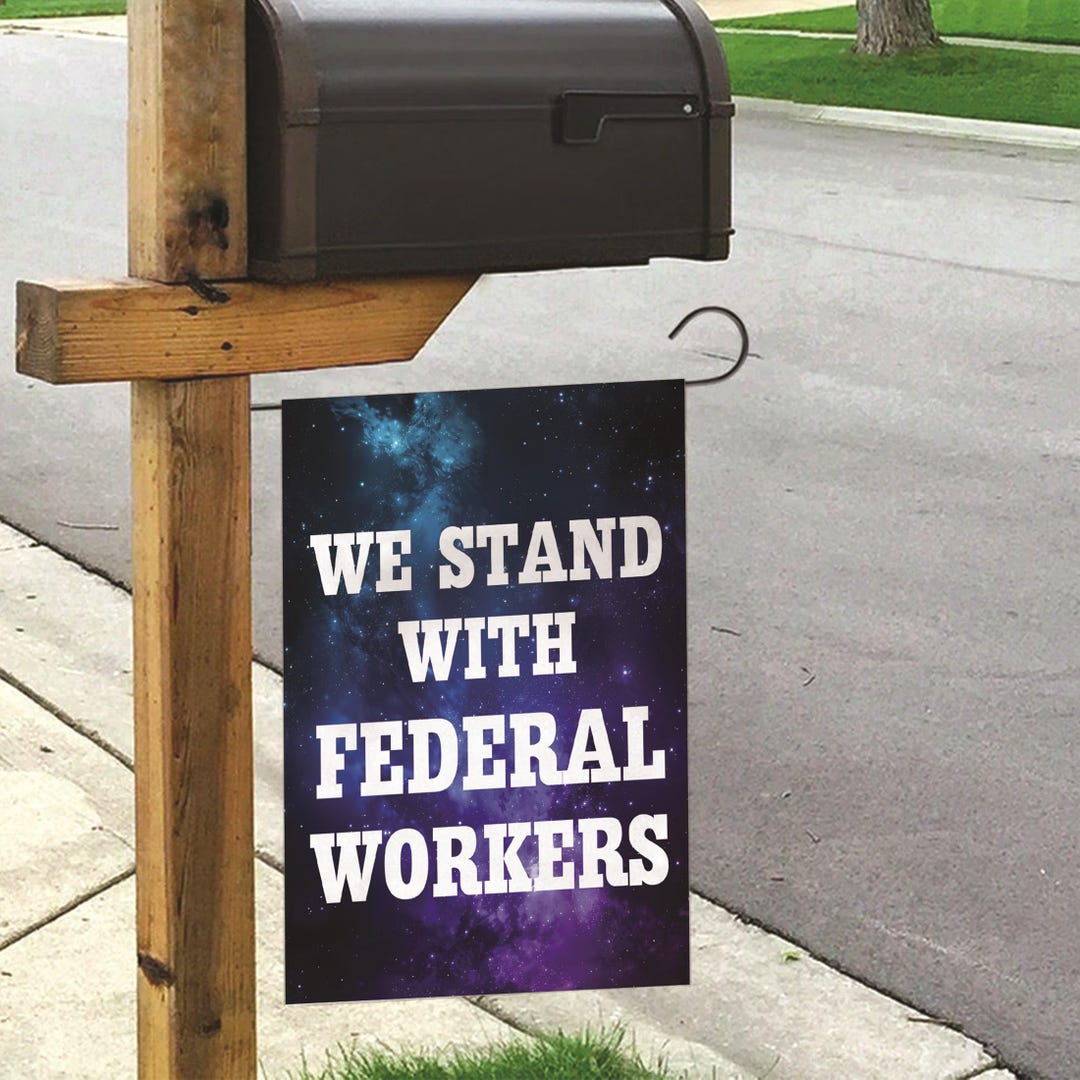 We Stand With Federal Workers Flag, Federal Workers Garden Banner ...