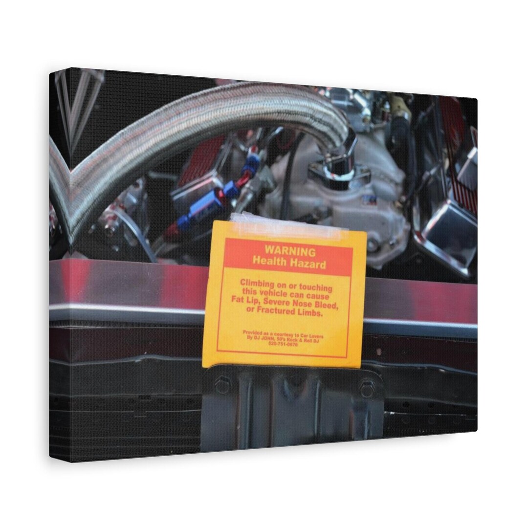 Warning Sign - Matte Canvas - Etsy
