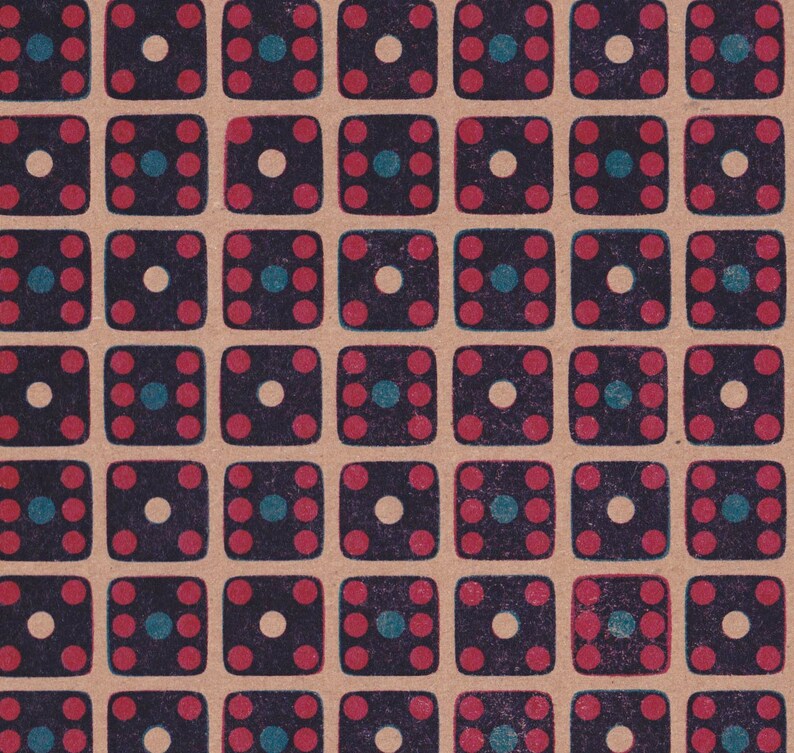 Letterpress Dice Print - Eta Virginis - Etsy