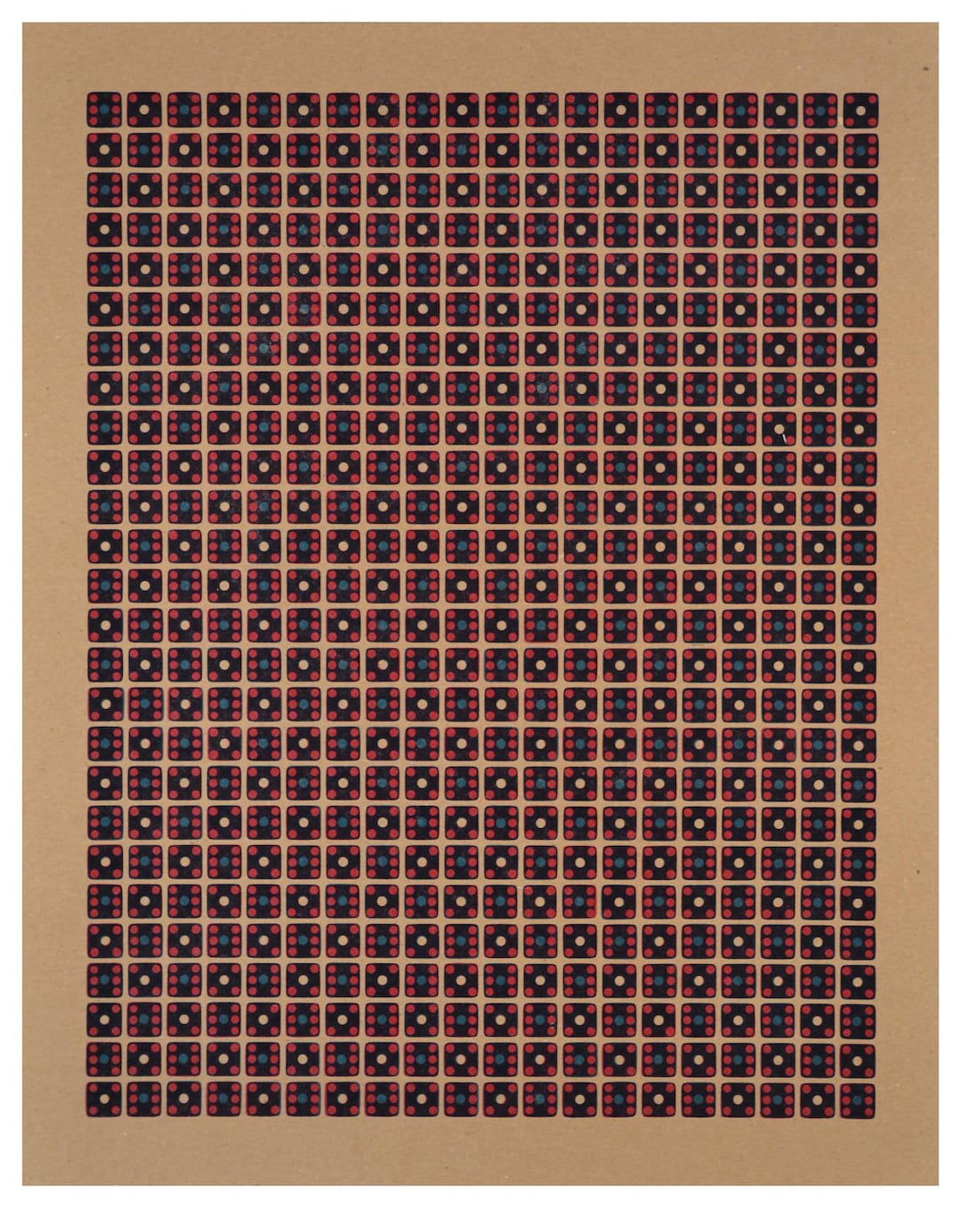 Letterpress Dice Print - Eta Virginis - Etsy