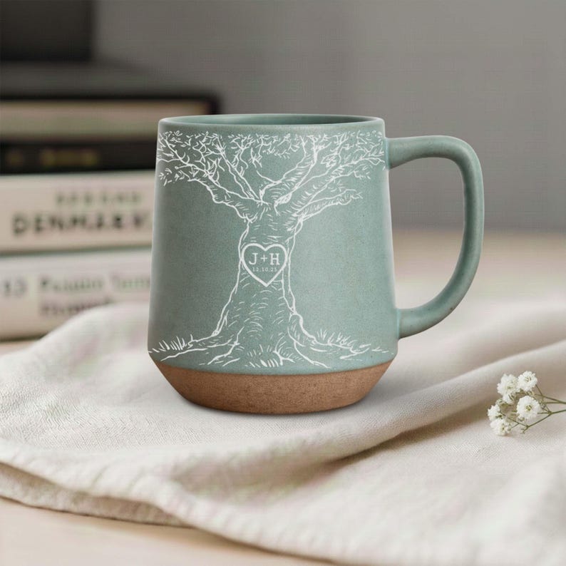 Personalized Couple Tree Coffee Mugs, Custom Wedding Gift Mug ...