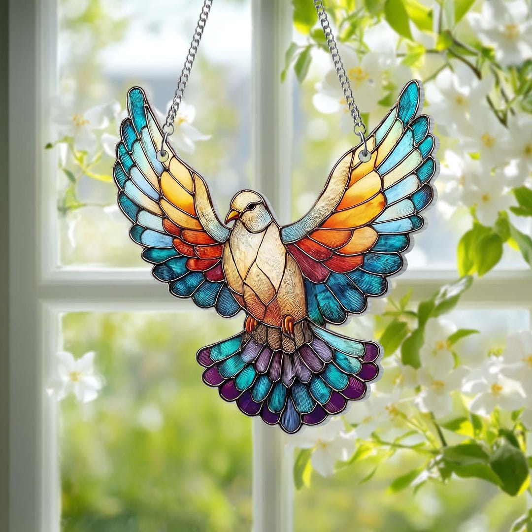 Holy Spirit Dove Acrylic Suncatcher, Dove Decor, Dove Gifts for Women ...