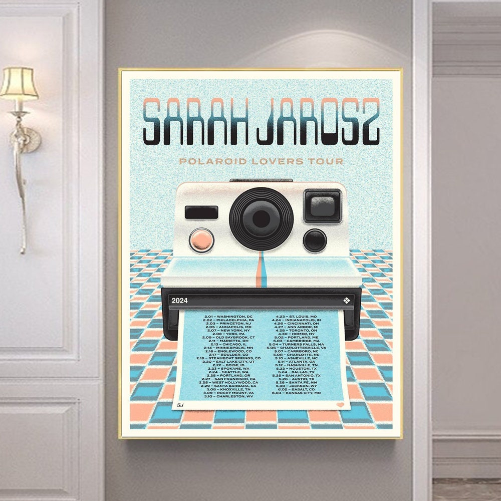 Sarah Jarosz 2024 Polaroid Lovers Tour Poster - Etsy Sarah Jarosz 2024 Polaroid Lovers Tour Poster - Etsy