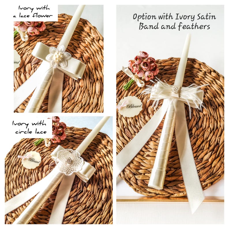 Baptism Catholic/Orthodox Candle,Ceremony Custom Candle,First Communion ...