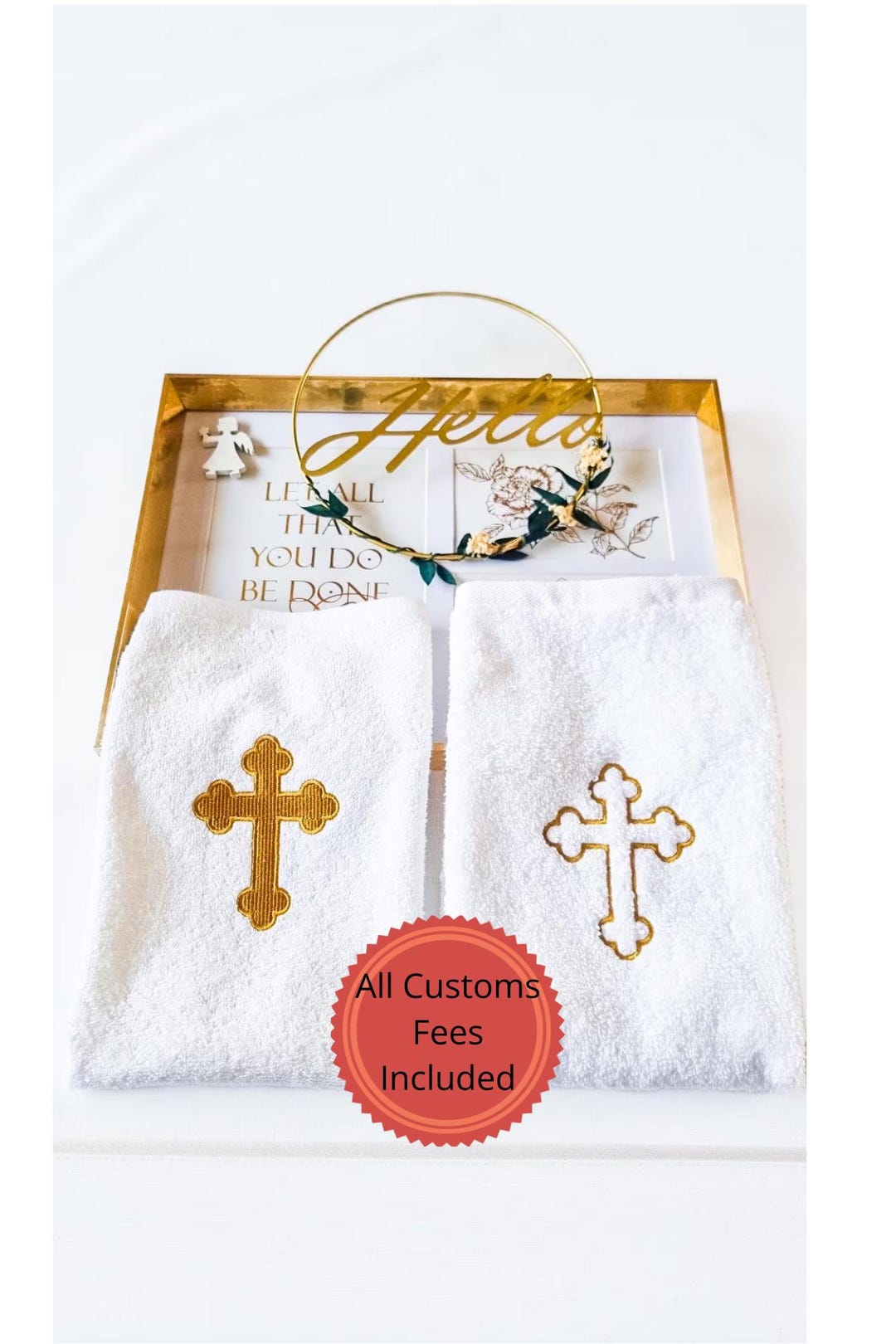 Christening/baptism Towel Embroidered With Name and Date, Christening ...