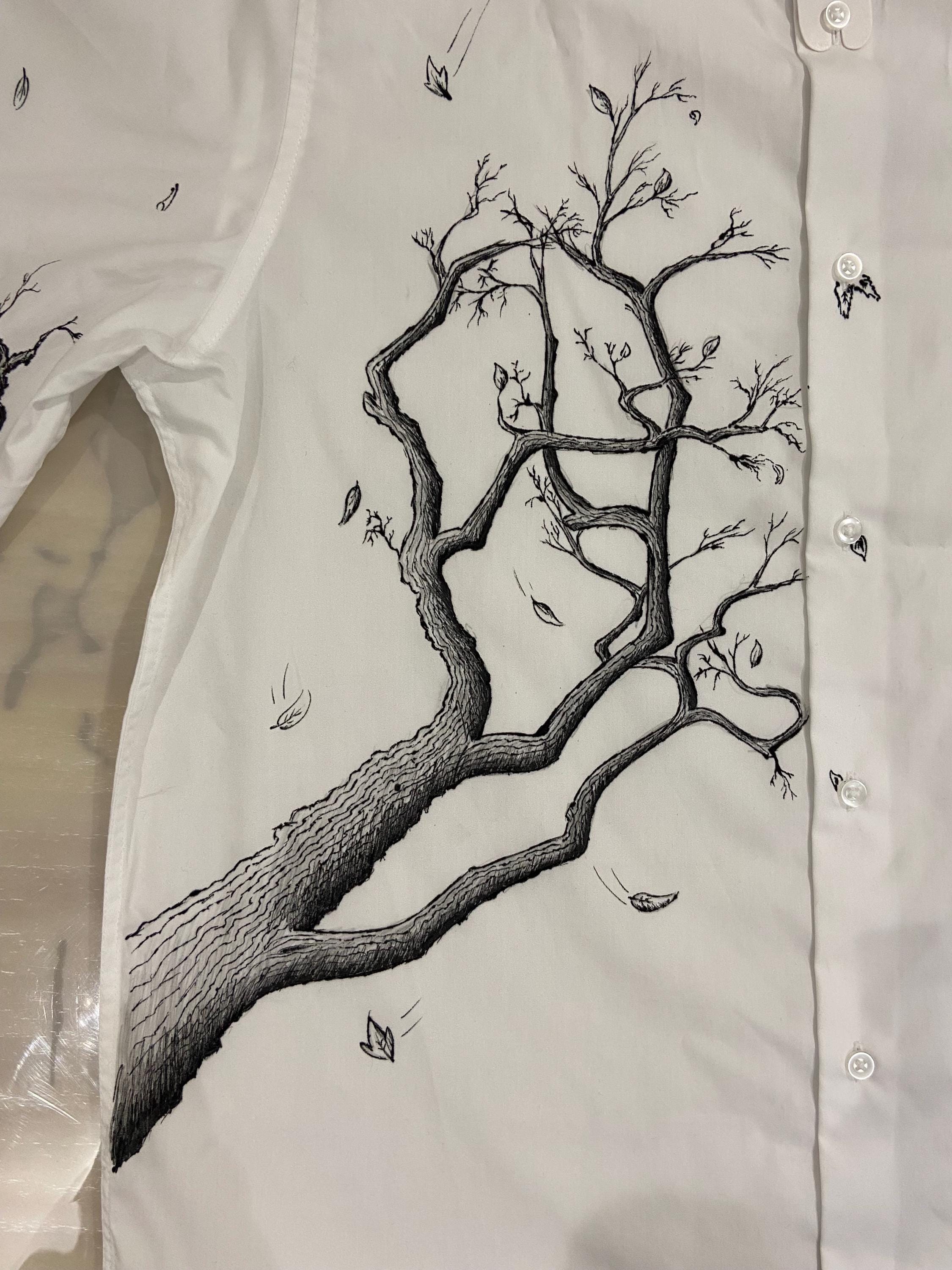 Custom Tree Branch Design Button Down/ Button up Men's or Women's Shirt ...