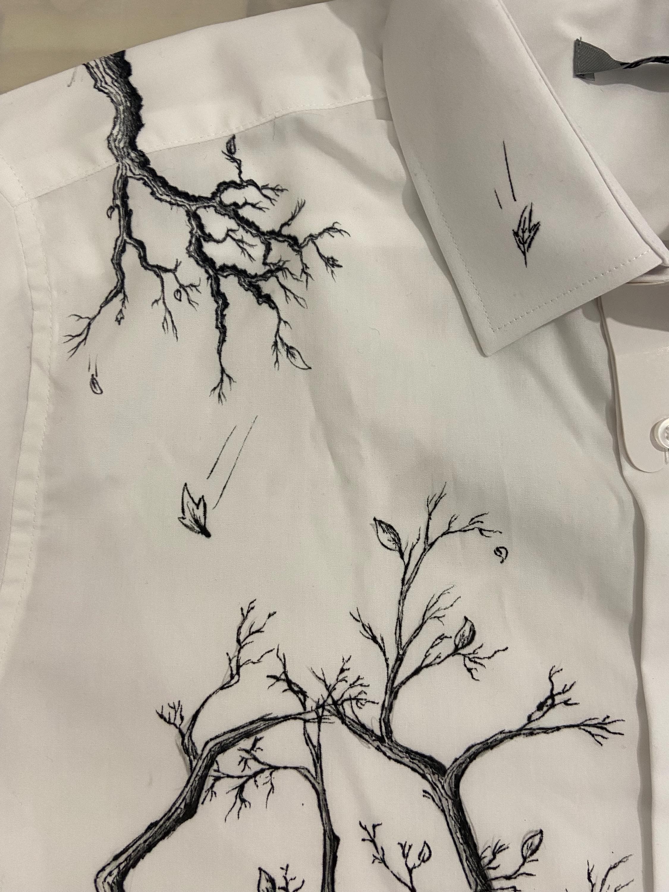 Custom Tree Branch Design Button Down/ Button up Men's or Women's Shirt ...