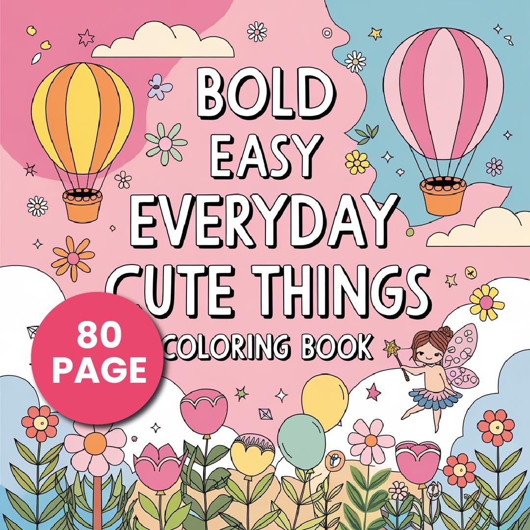Everyday Cute Things Coloring Pages, 80 Pages, Printable Fun for All ...