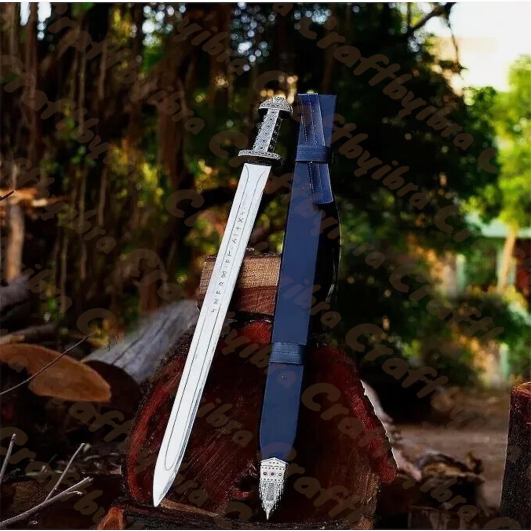 King Ragnar Lothbrok Viking Sword, Handmade Medieval Sword With ...