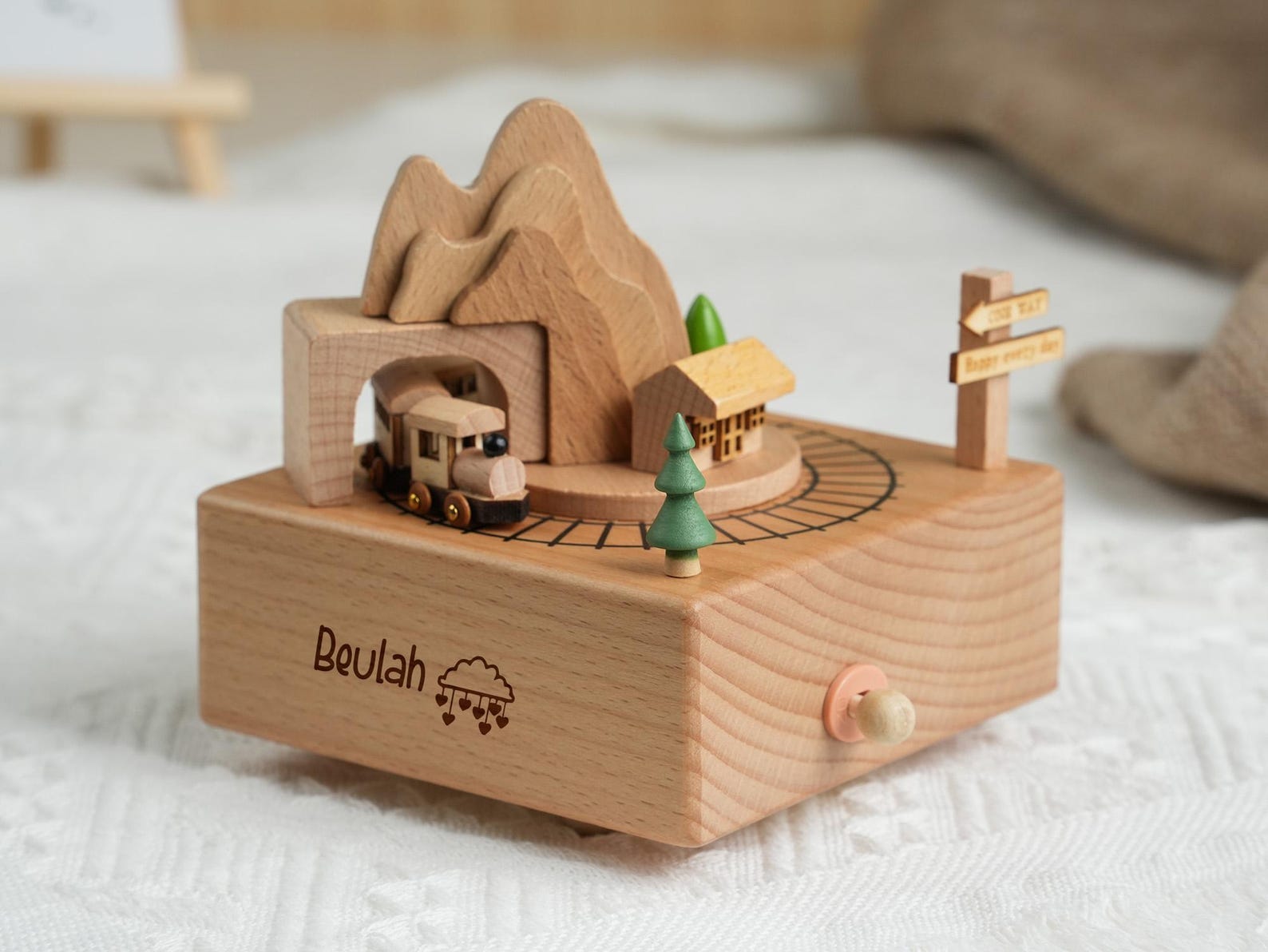 Personalized Wooden Music Box for Kids, Engraved Name Keepsake Gift ...